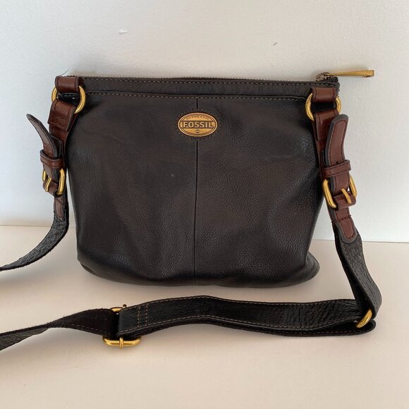Fossil | Bags | Fossil Black Leather Crossbody Purse | Poshmark